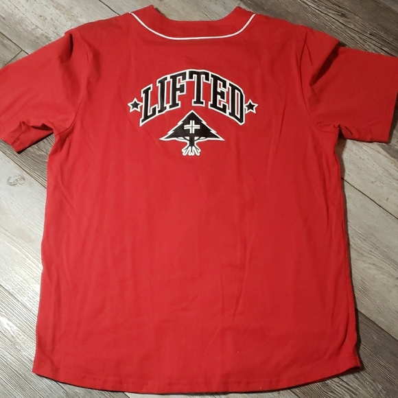 Lrg | Shirts | Lifted Research Group Lrg Mens Vibrant Red Baseball ...